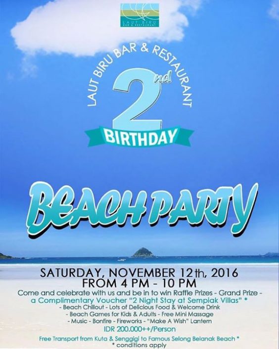 It's party time - Sempiak Seaside Resort